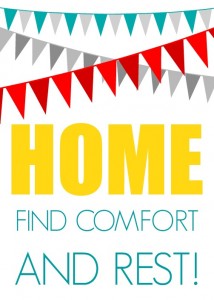 "Home" Free Printable - 700 N COTTAGE