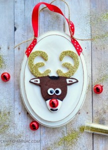 DIY Rudolph Word Sign