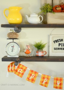 Plaid Fall Kitchen Decor - 700 N COTTAGE